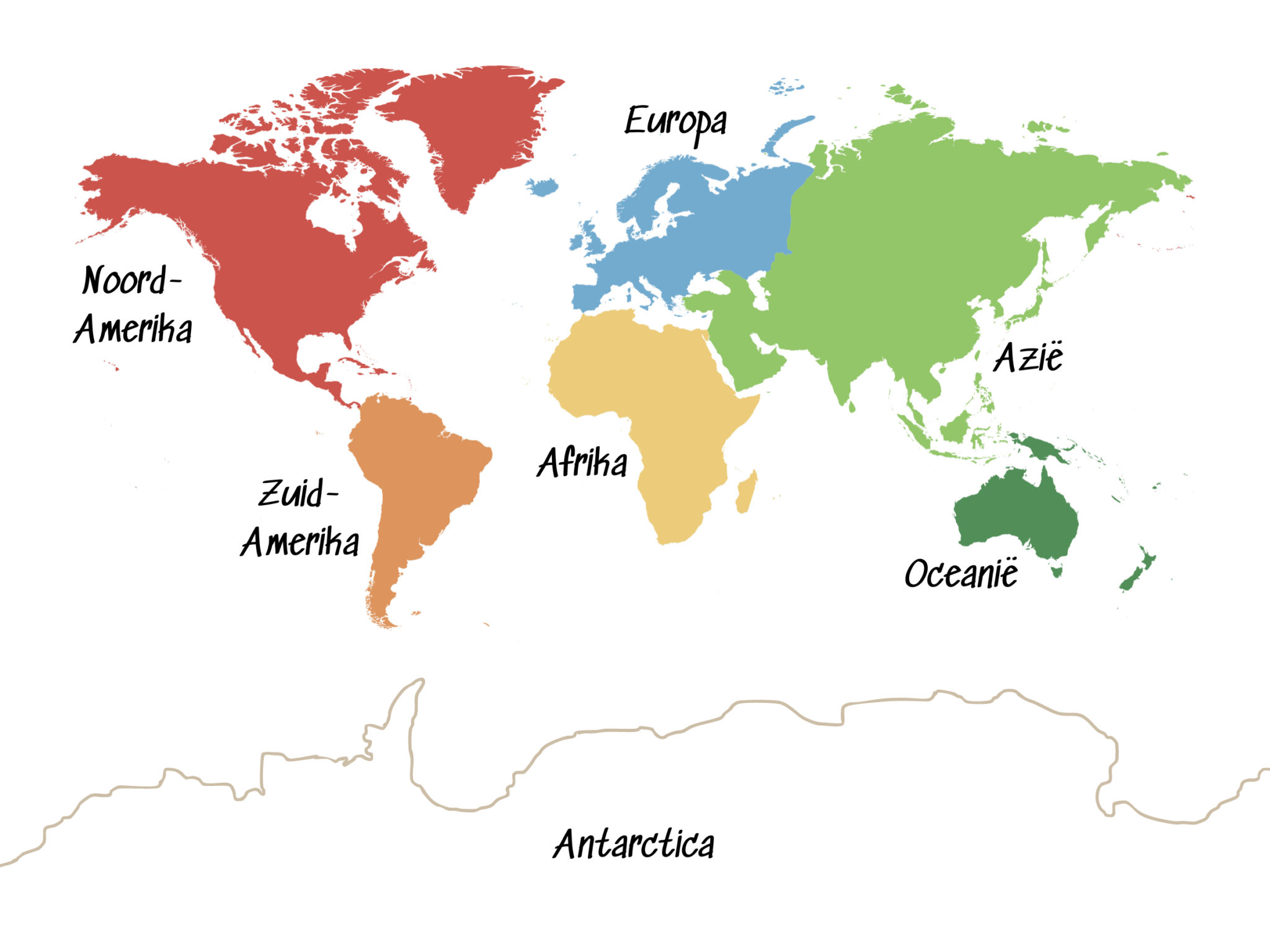 Hoeveel landen zijn er in de wereld? (overzicht per continent)
